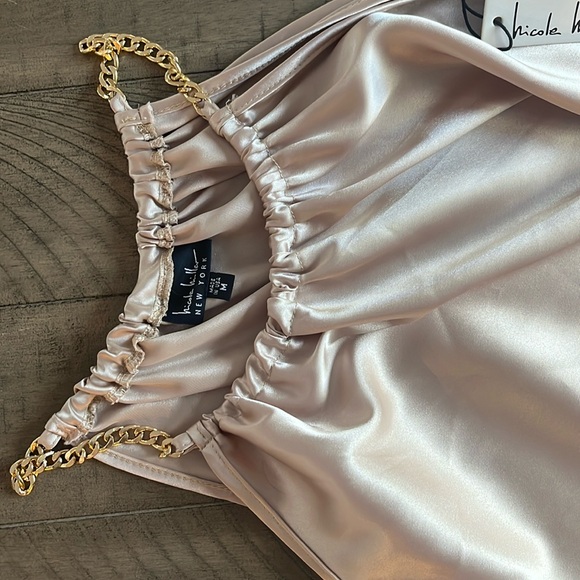 Nicole Miller | Tops | Nicole Miller Dressy Gold Camisole Top | Poshmark